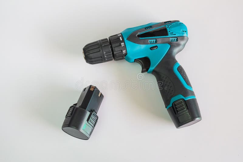 A Cordless Drill with Drill for Worker Device Stock Photo - Image of ...