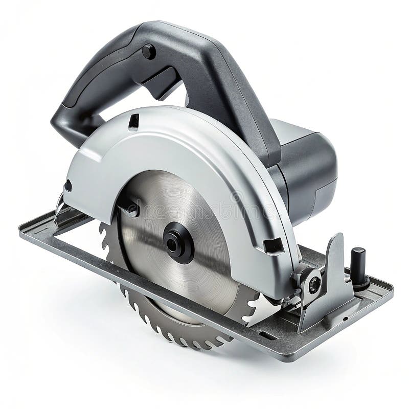 Cordless Electric Saw with Adjustable Blade Guard Stock Illustration ...