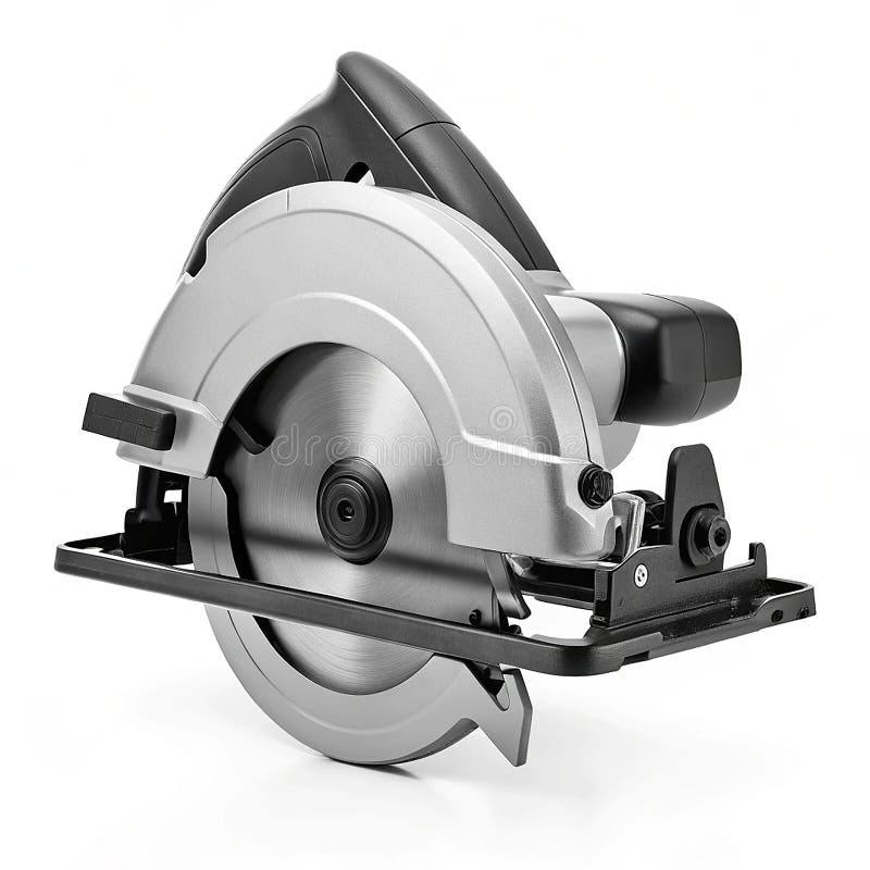 Cordless Electric Saw with Adjustable Blade Guard Stock Illustration ...