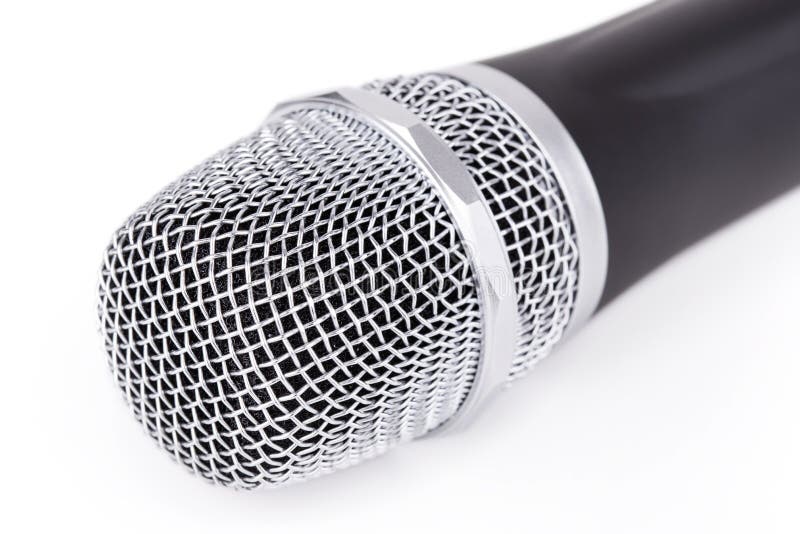 Microphone with Cord for Lead Singer Stock Photo - Image of electronics ...