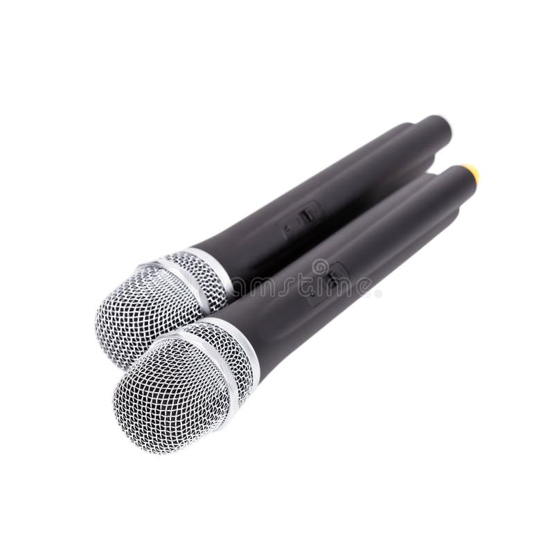 Microphone with Cord for Lead Singer Stock Photo - Image of electronics ...