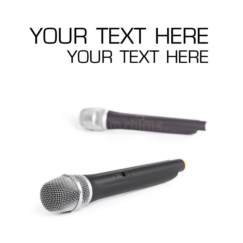 Microphone with Cord for Lead Singer Stock Photo - Image of electronics ...