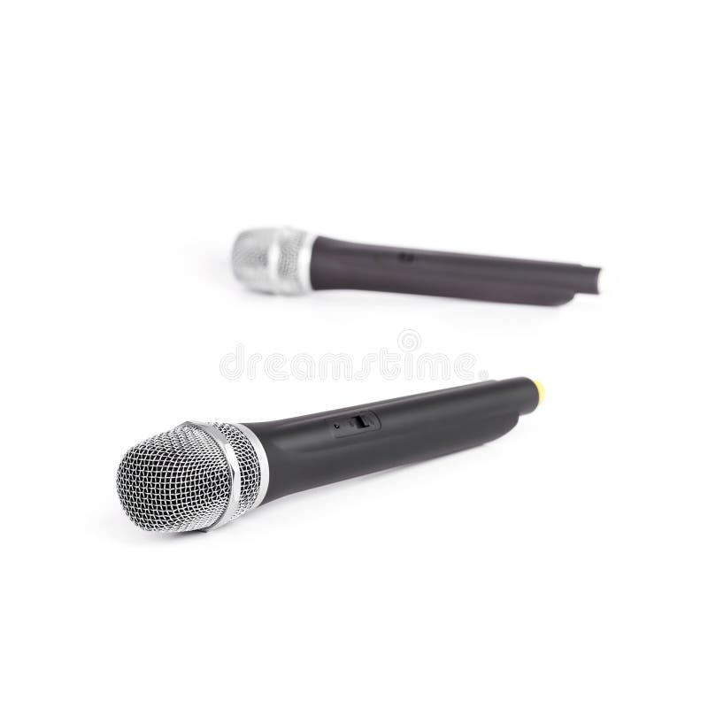 Microphone with Cord for Lead Singer Stock Photo - Image of electronics ...