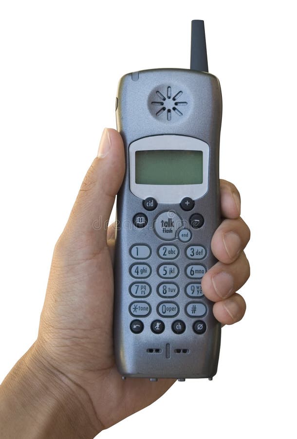 Cordless phone over white stock photo. Image of isolated - 177034