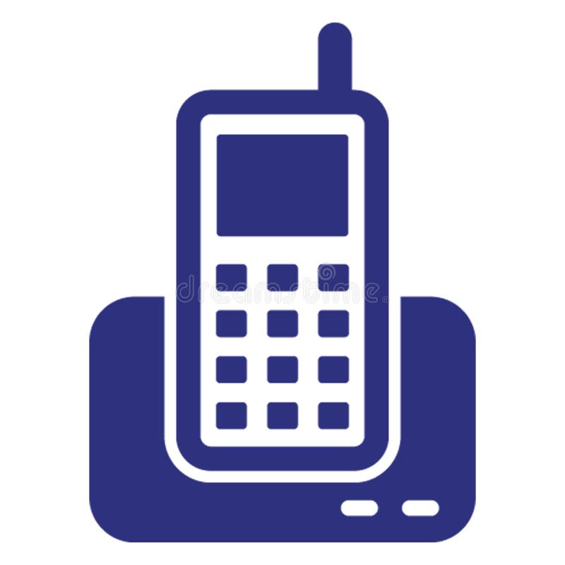 Cordless Phone, Intercom Isolated Vector Icon that Can Be Easily Edited ...