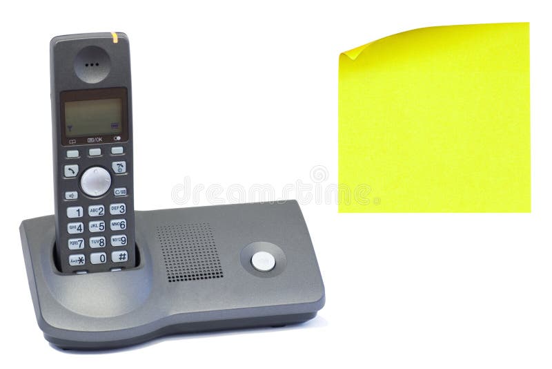 Cordless telephone stock photo. Image of office, sheet - 3290726