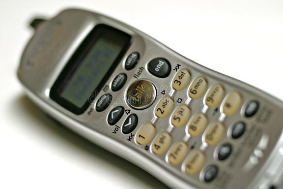 Cordless telephone stock image. Image of telephone, button - 563597