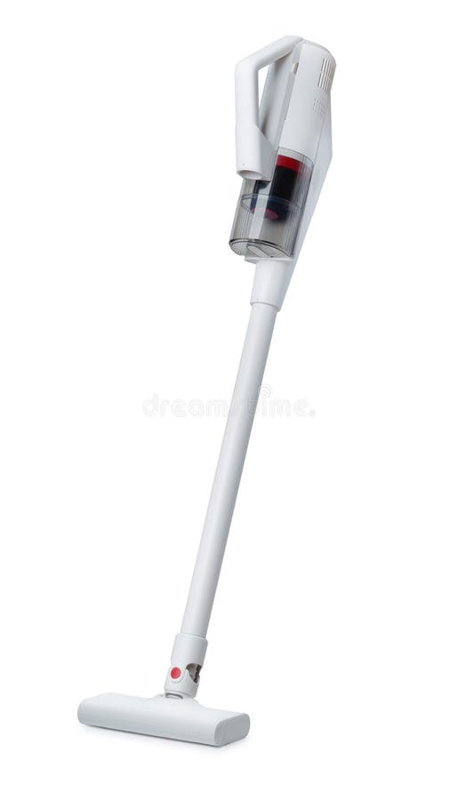 Cordless Upright Stick Vacuum Cleaner Stock Image - Image of white ...