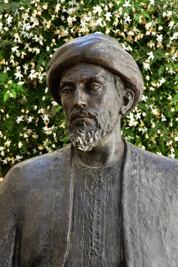 Cordoba; Spain - August 28 2019 : Statue of Ben Maimonides Editorial ...