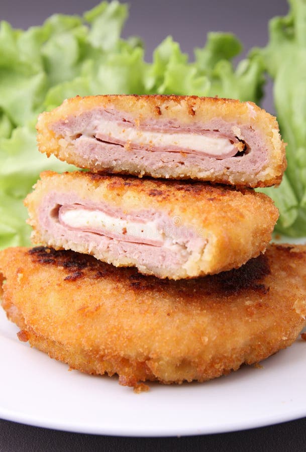 Cordon blue stock image. Image of food, salad, cheese - 21582151