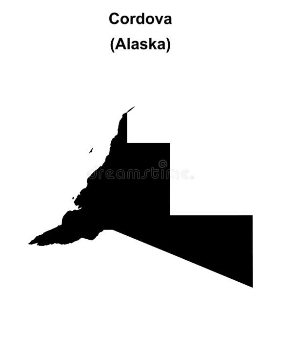 Cordova outline map stock vector. Illustration of icon - 385898603
