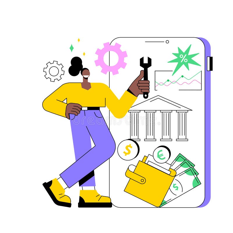 Core Banking it System Abstract Concept Vector Illustration. Stock ...