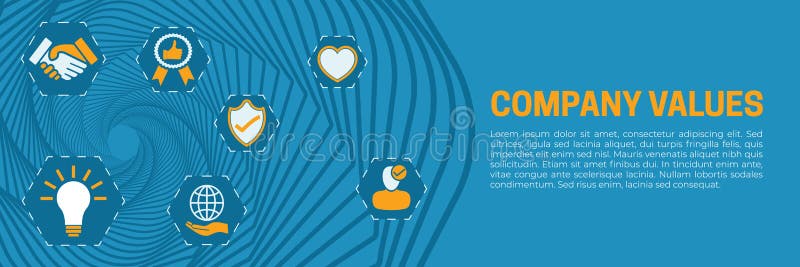 Company Values Abstract Modern Banner Background Vector Stock Vector ...