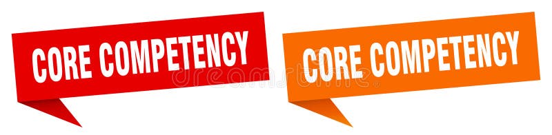 Core Competency Banner. Core Competency Speech Bubble Label Set Stock ...
