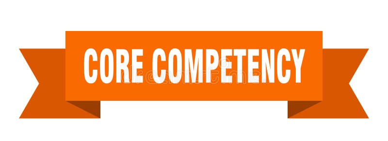 Core competency ribbon. stock vector. Illustration of competency ...