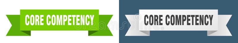 Core Competency Ribbon. Core Competency Isolated Paper Sign. Banner ...