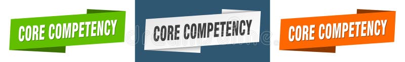 Core Competency Banner. Core Competency Ribbon Label Sign Set Stock ...