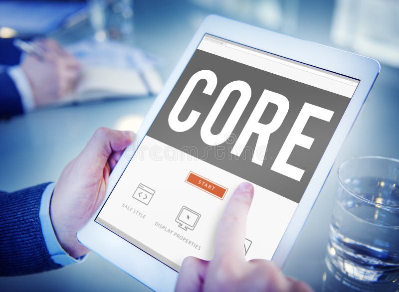 Core Values Core Focus Goals Ideology Main Purpose Concept Stock Image ...
