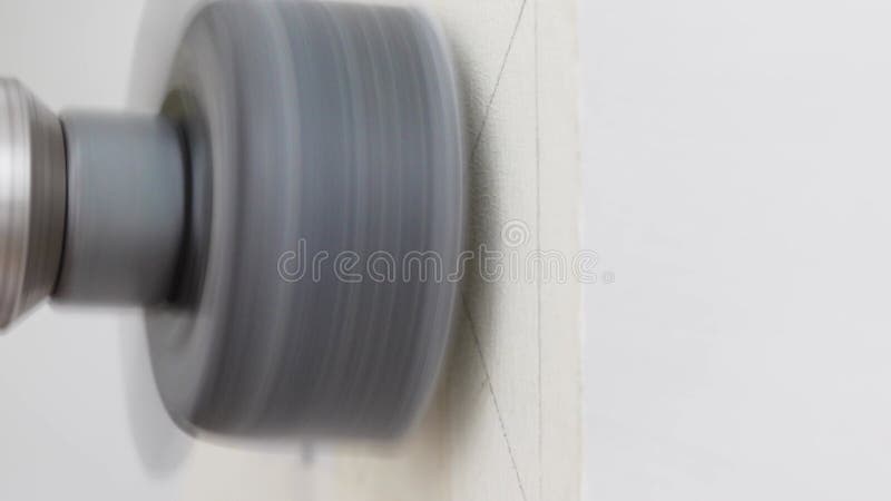 Core Drill for Sockets and Holes of Large Diameters Stock Video - Video ...