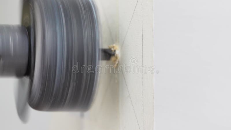 Core Drill for Sockets and Holes of Large Diameters Stock Video - Video ...