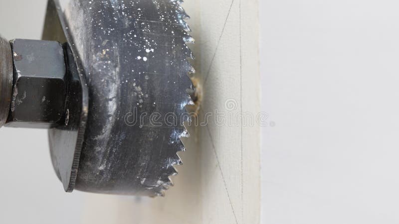 Core Drill for Sockets and Holes of Large Diameters Stock Photo - Image ...
