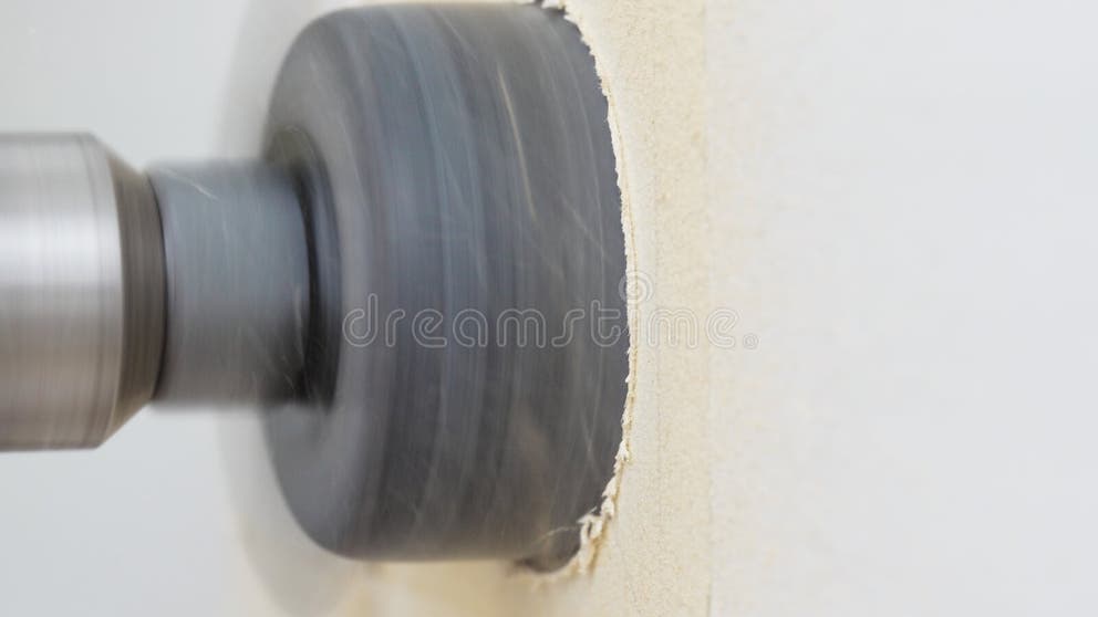 Core Drill for Sockets and Holes of Large Diameters Stock Image - Image ...