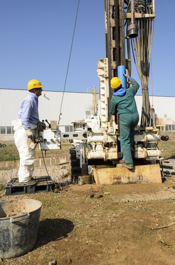 Core drilling underground. editorial stock image. Image of water - 39220959