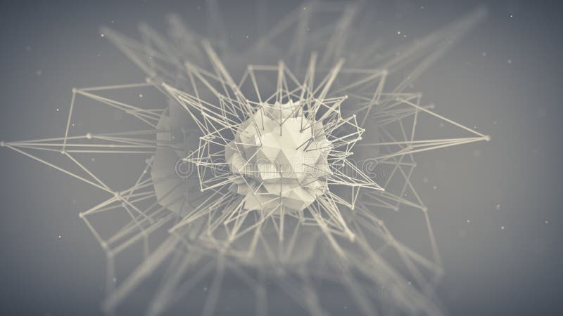Core Future Shape. Abstract 3d Render Stock Illustration - Illustration ...