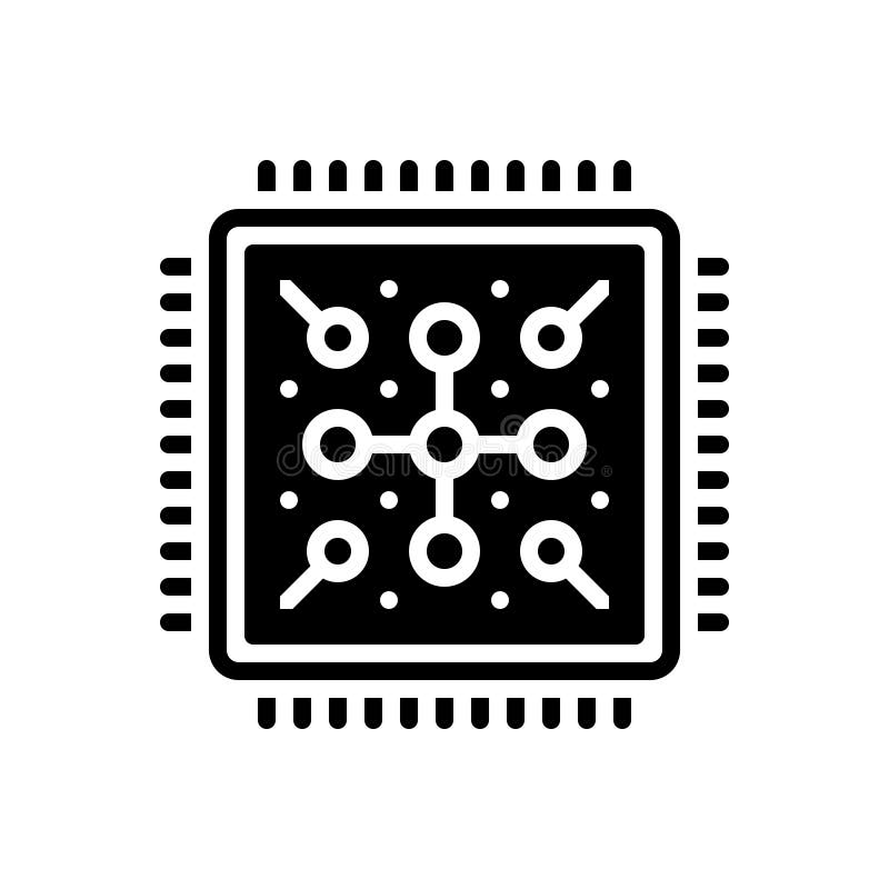 Black Solid Icon for Core, Complex and Basic Stock Vector ...