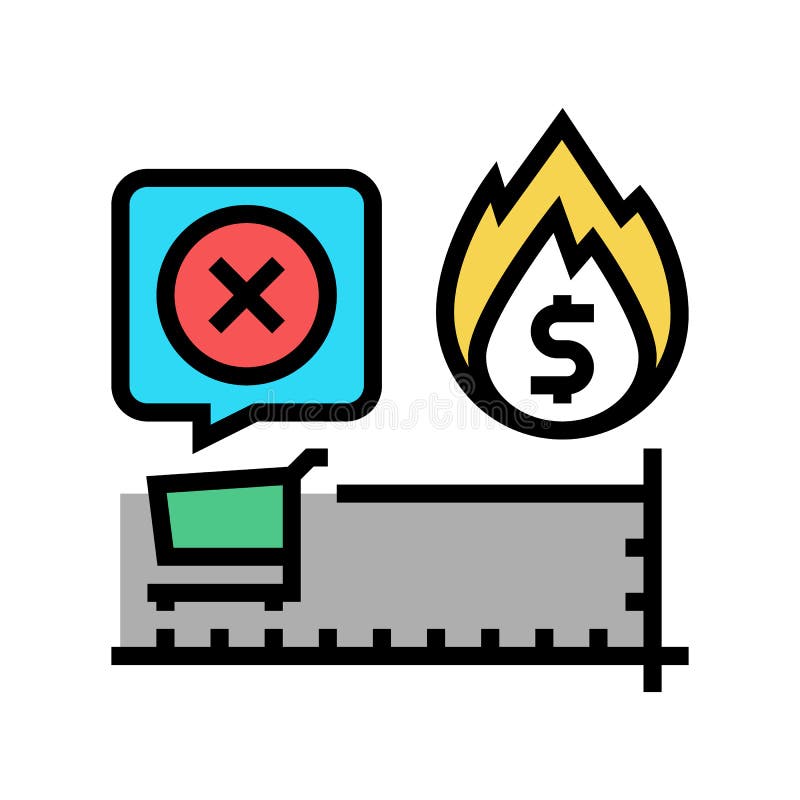 Core Inflation Color Icon Vector Illustration Stock Vector ...