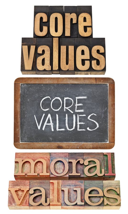 Core and moral values stock image. Image of character - 25155187