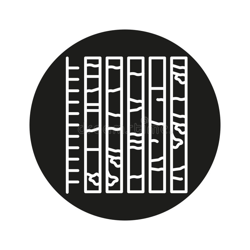 Core Sampling Line Black Icon. Sign for Web Page, Mobile App, Button ...