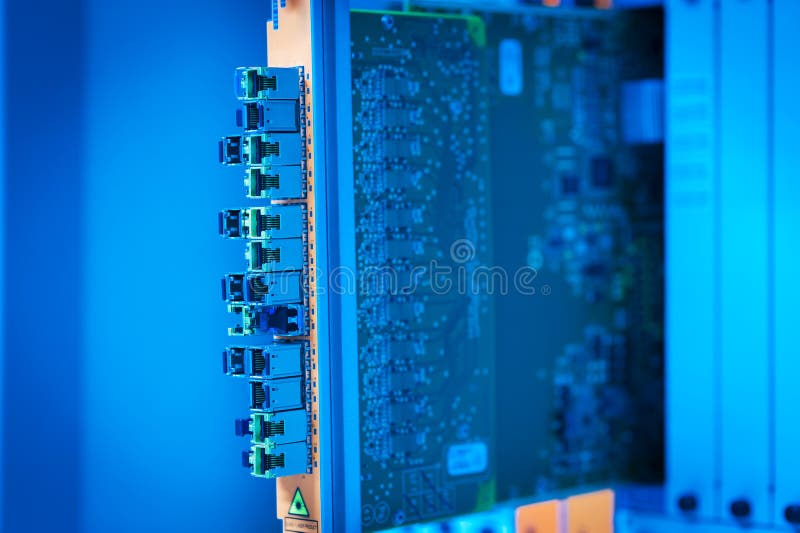 Core Switch Technology in Network Room Place Stock Image - Image of ...