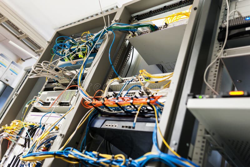 Core Switch Technology in Network Room Place Stock Image - Image of ...