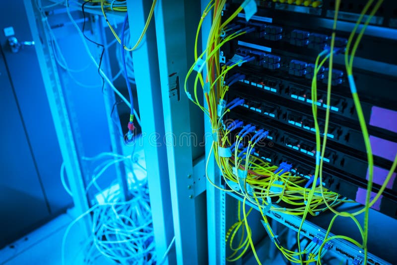 Core Switch Technology in Network Room Place Stock Photo - Image of ...
