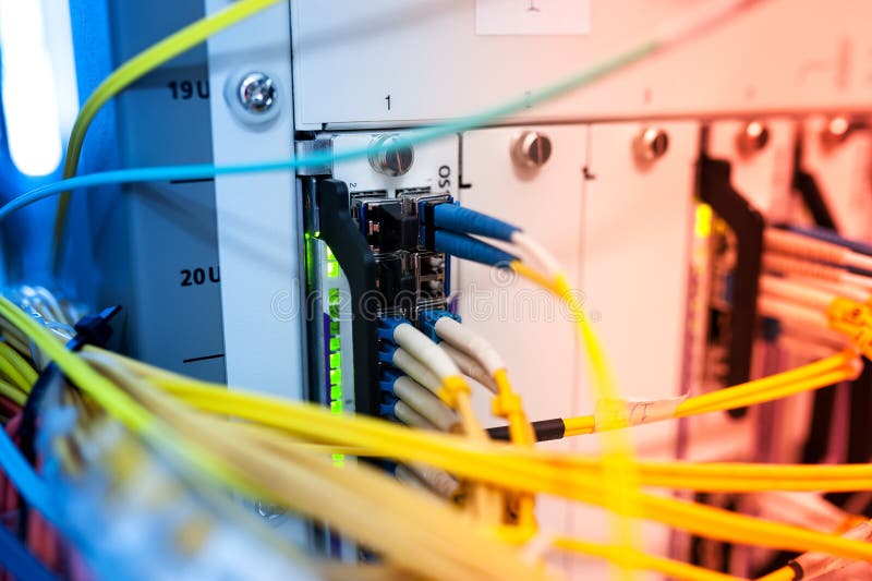 Core Switch Technology in Network Room Place Stock Image - Image of ...