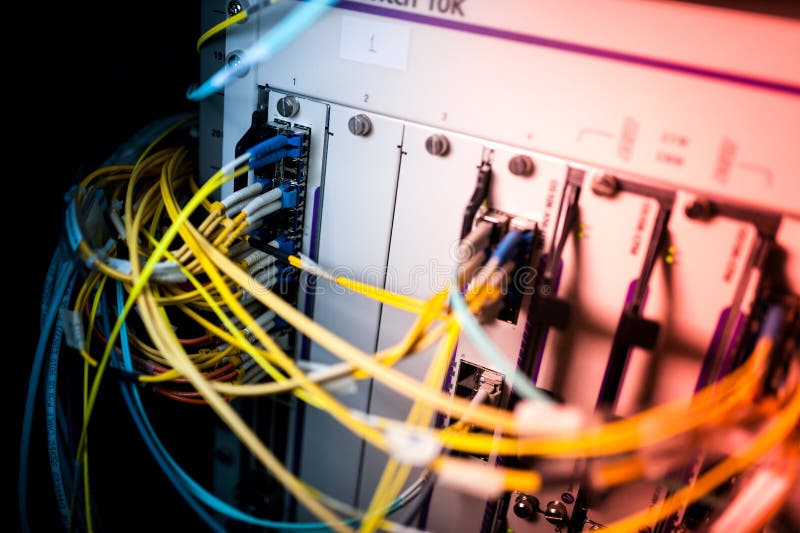 Core Switch Technology in Network Room Place Stock Photo - Image of ...