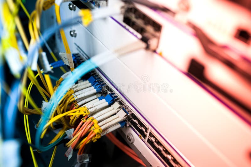 Core Switch Technology in Network Room Place Stock Photo - Image of ...