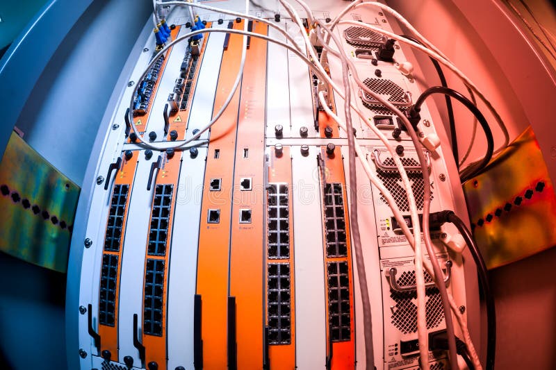 Core Switch Technology in Network Room Place Stock Photo - Image of ...