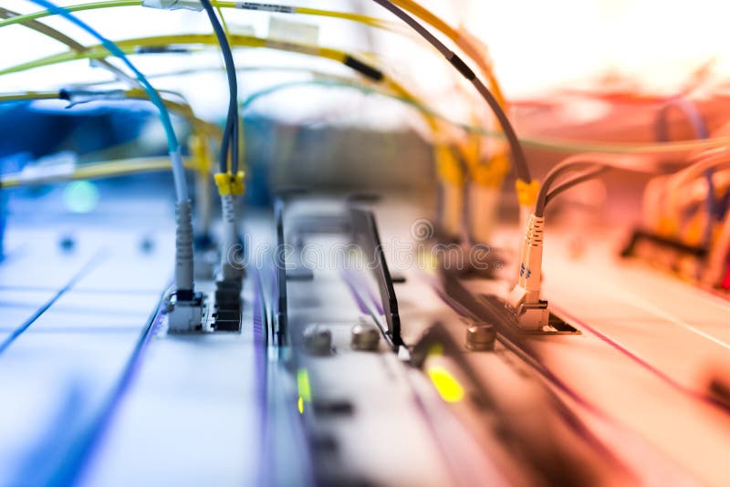 Core Switch Technology in Network Room Place Stock Image - Image of ...
