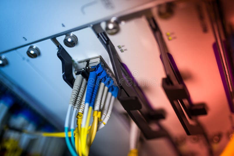Core Switch Technology in Network Room Place Stock Image - Image of ...