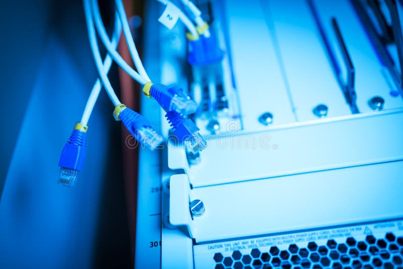 Core Switch Technology in Network Room Place Stock Photo - Image of ...
