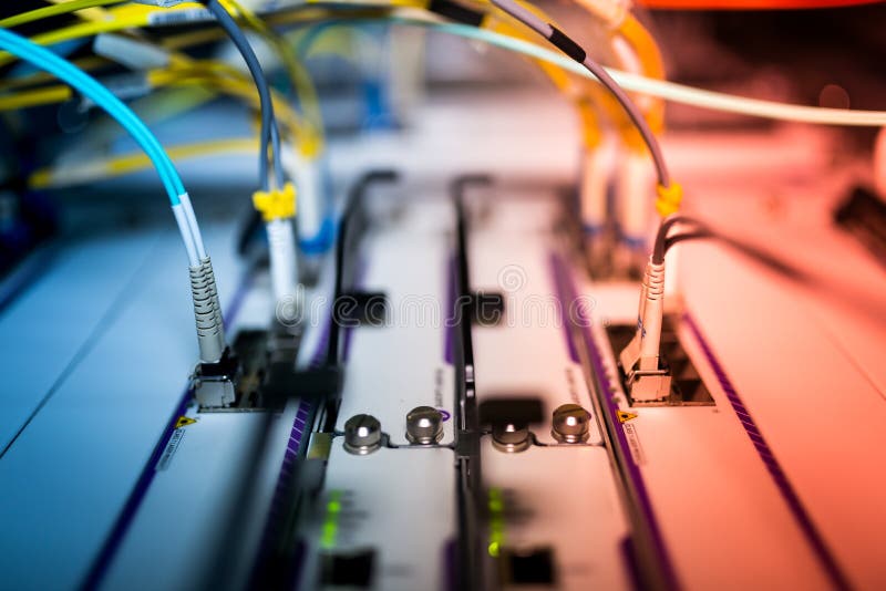 Core Switch Technology in Network Room Place Stock Image - Image of ...