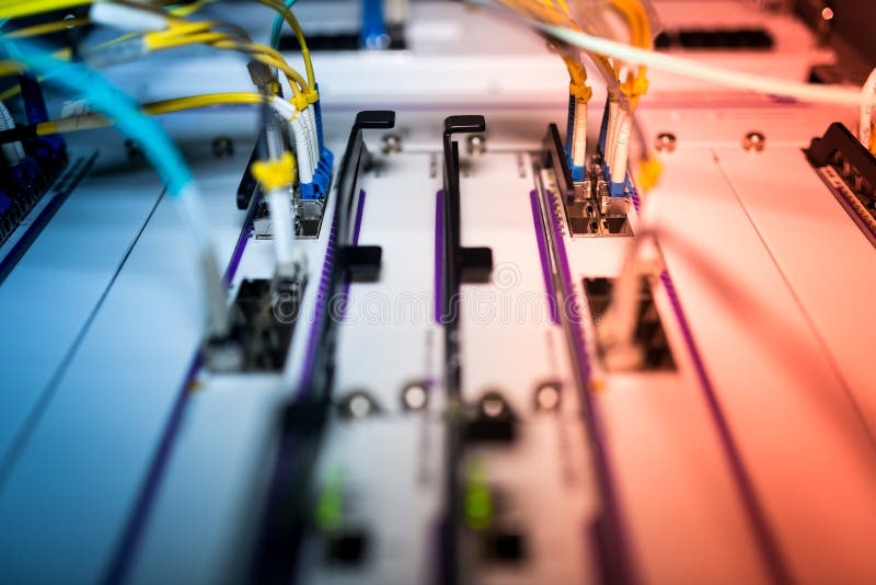 Core Switch Technology in Network Room Place Stock Photo - Image of ...