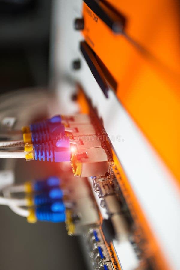 Core Switch Technology in Network Room Place Stock Image - Image of ...
