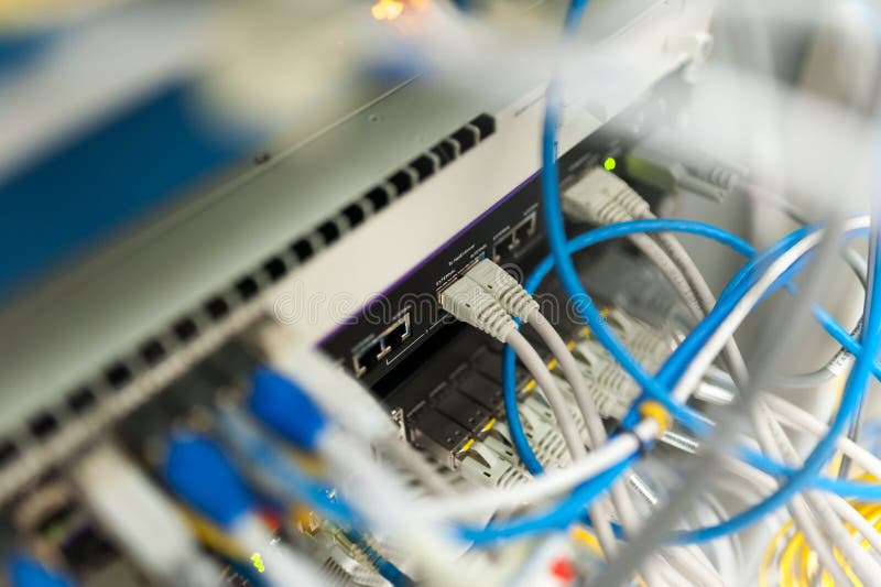 Core Switch Technology in Network Room Place Stock Photo - Image of ...