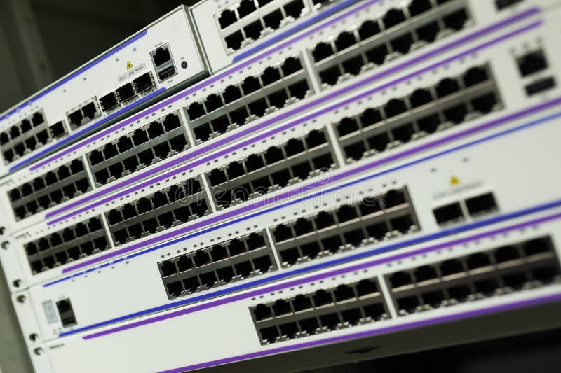 Core Switch Technology in Network Room Place Stock Photo - Image of ...