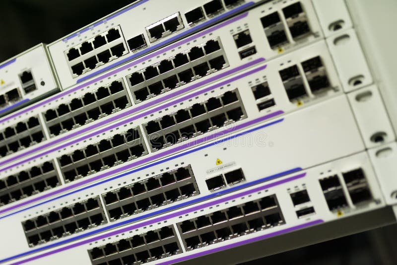 Core Switch Technology in Network Room Place Stock Image - Image of ...