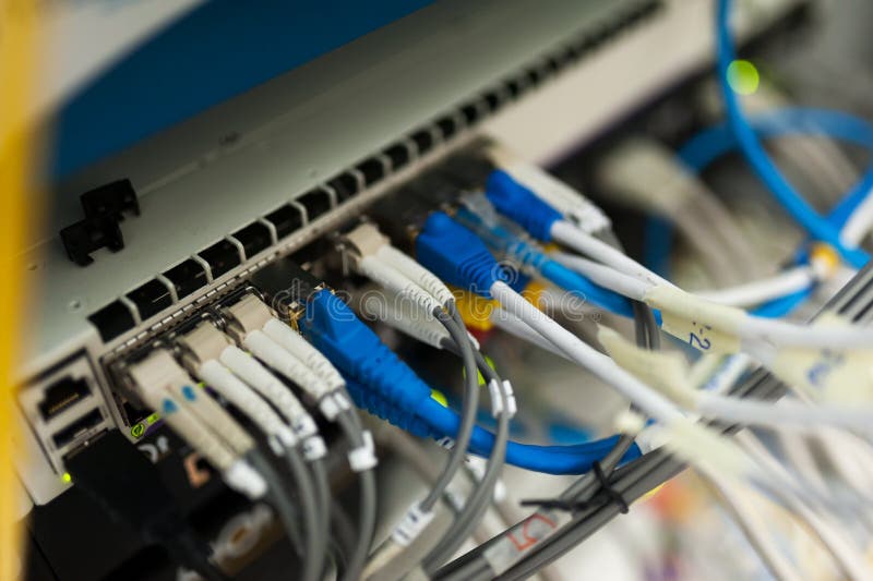 Core Switch Technology in Network Room Place Stock Photo - Image of ...