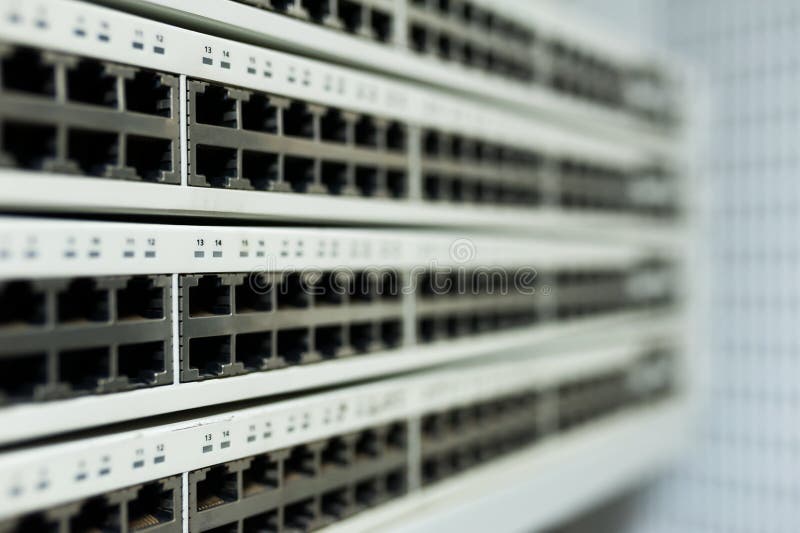 Core Switch Technology in Network Room Place Stock Photo - Image of ...